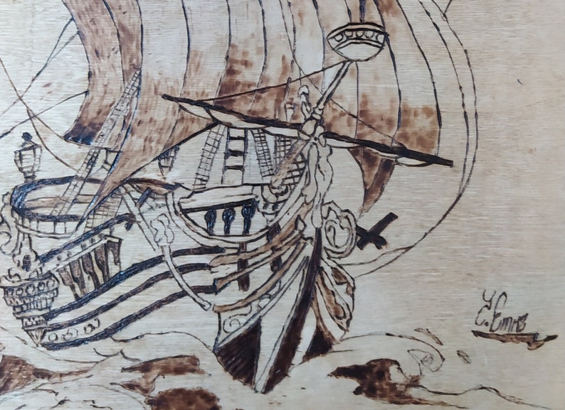 Handmade Wood Burning Pyrography Art With Varnish Wall Accessory,gift ...