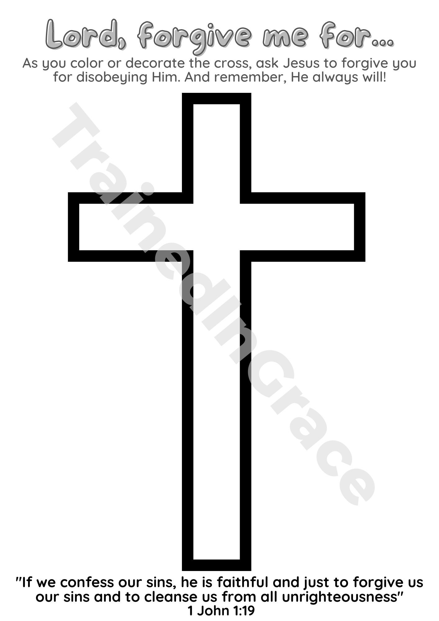 Church Printable for Kids - Etsy