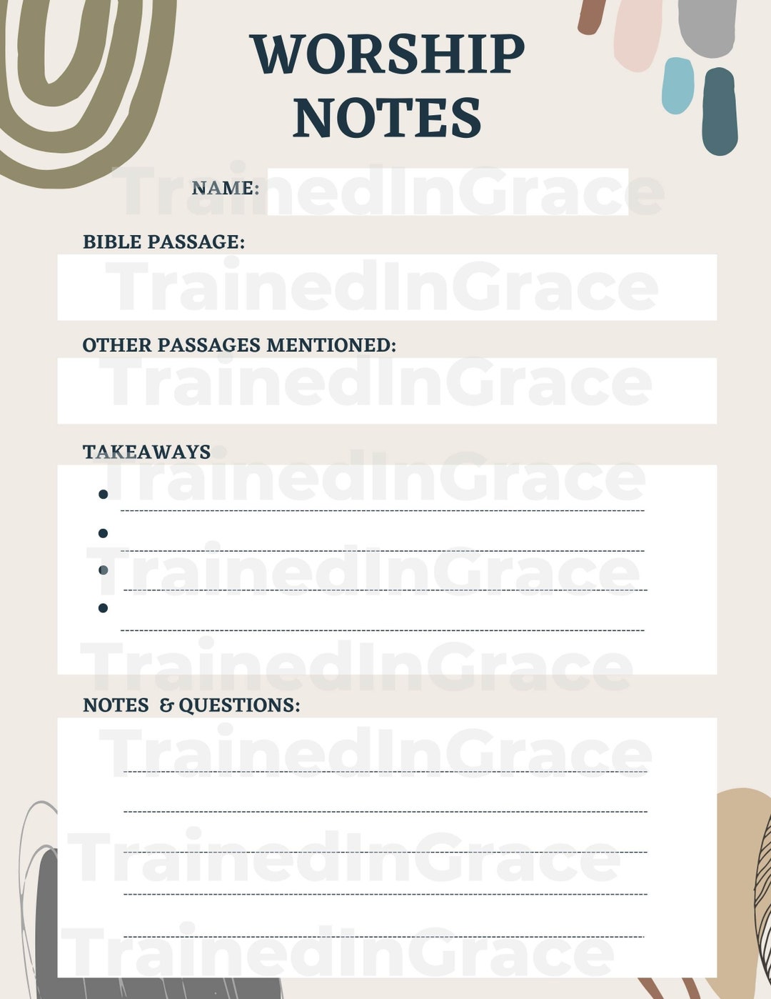 Sermon Notes Printable for Kids, Tweens, Teens - Etsy