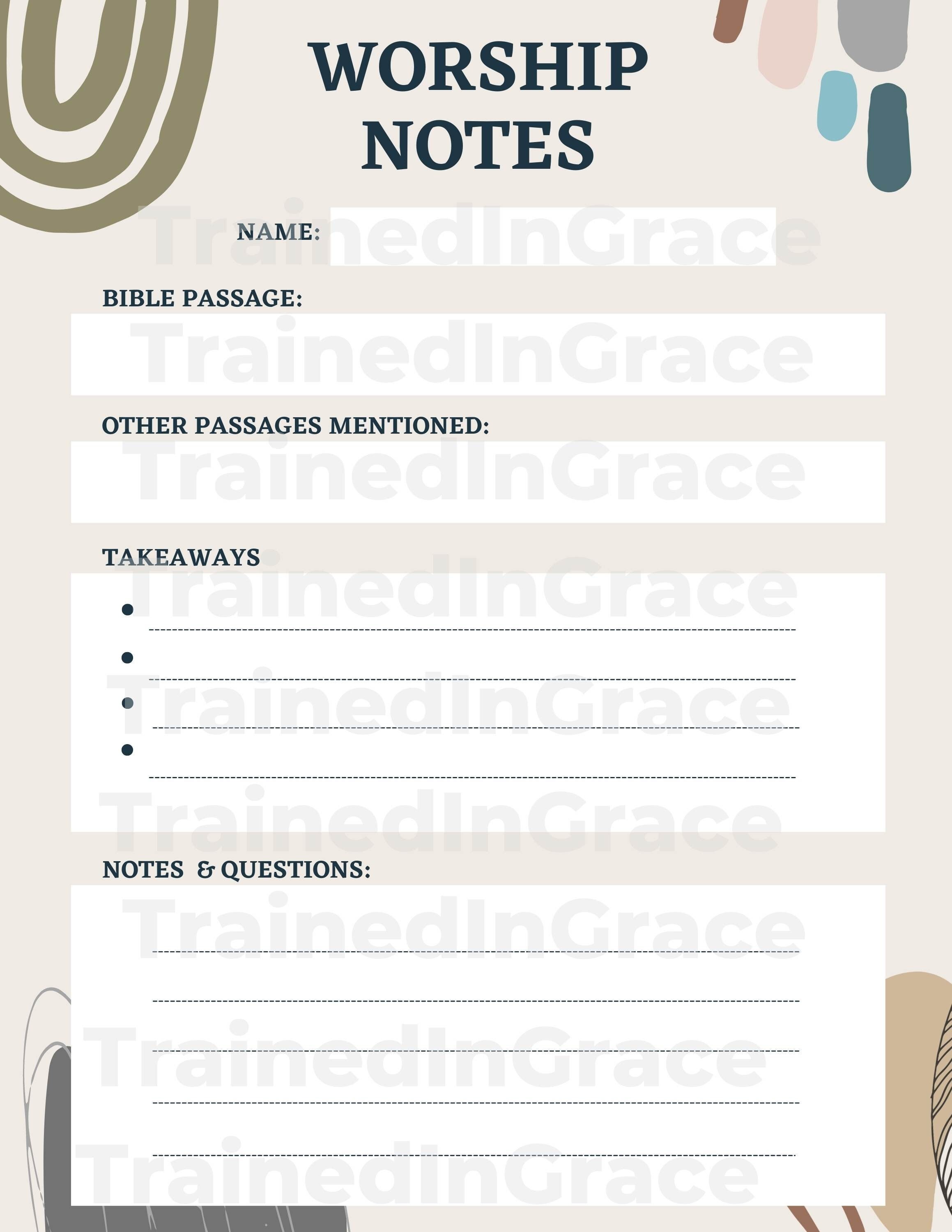 Sermon Notes Printable for Kids, Tweens, Teens - Etsy