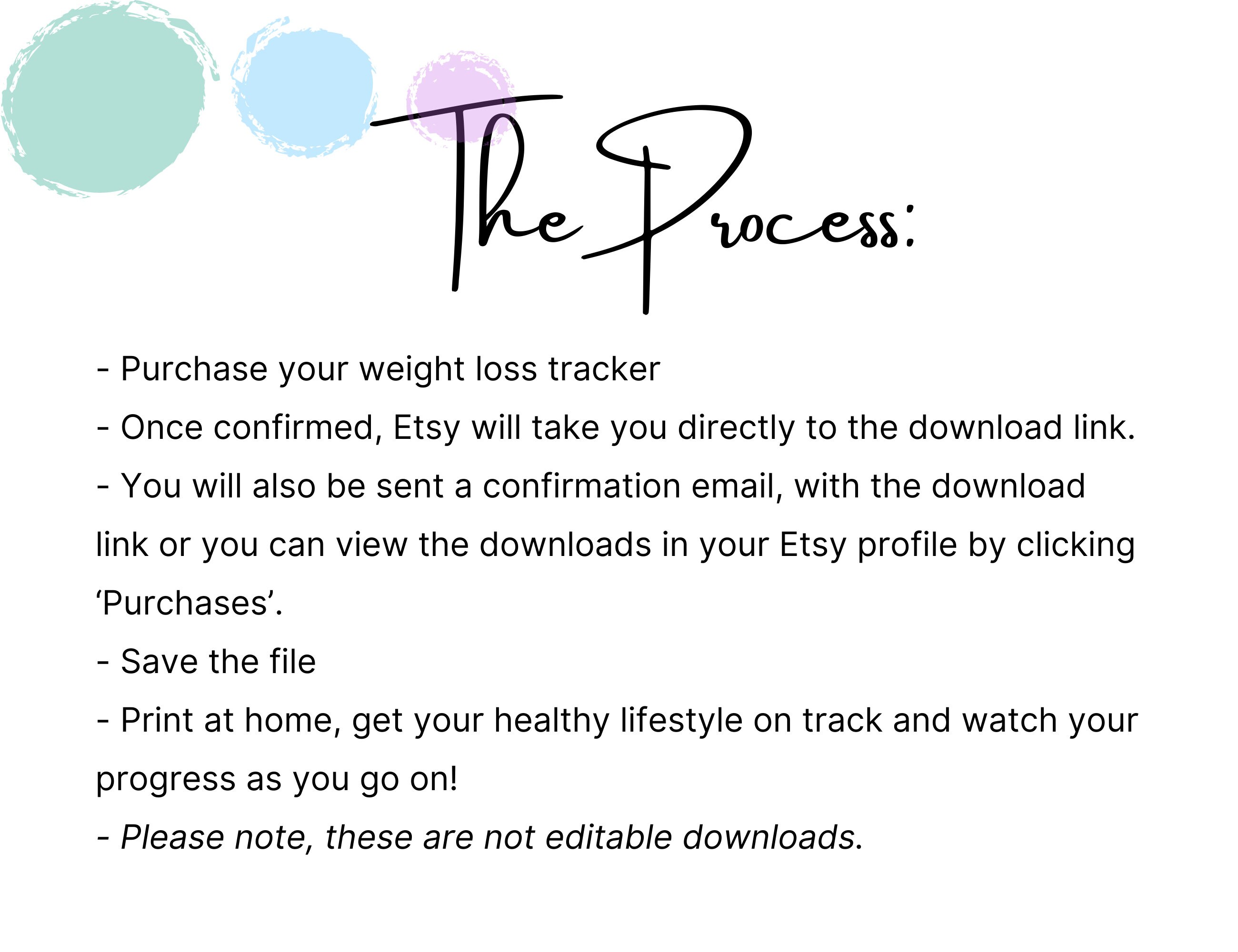 Weight Loss Progress Tracker Printable, Weight Loss Goal Tracker ...