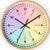 Simple Wall Clock - Telling Time Clock, Pastel Colors Clock, Color ...