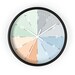 Simple Wall Clock Telling Time Clock, Pastel Colors Clock, Color Wheel ...