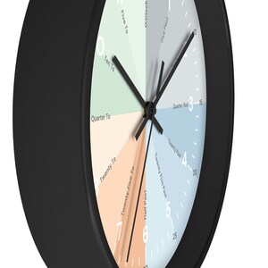 Simple Wall Clock - Telling Time Clock, Pastel Colors Clock, Color ...