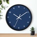 Simple Wall Clock Royal Blue, Primary Blue, Clock With Numbers, Solid ...