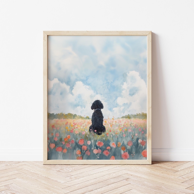 Framed Labradoodle Art - Etsy
