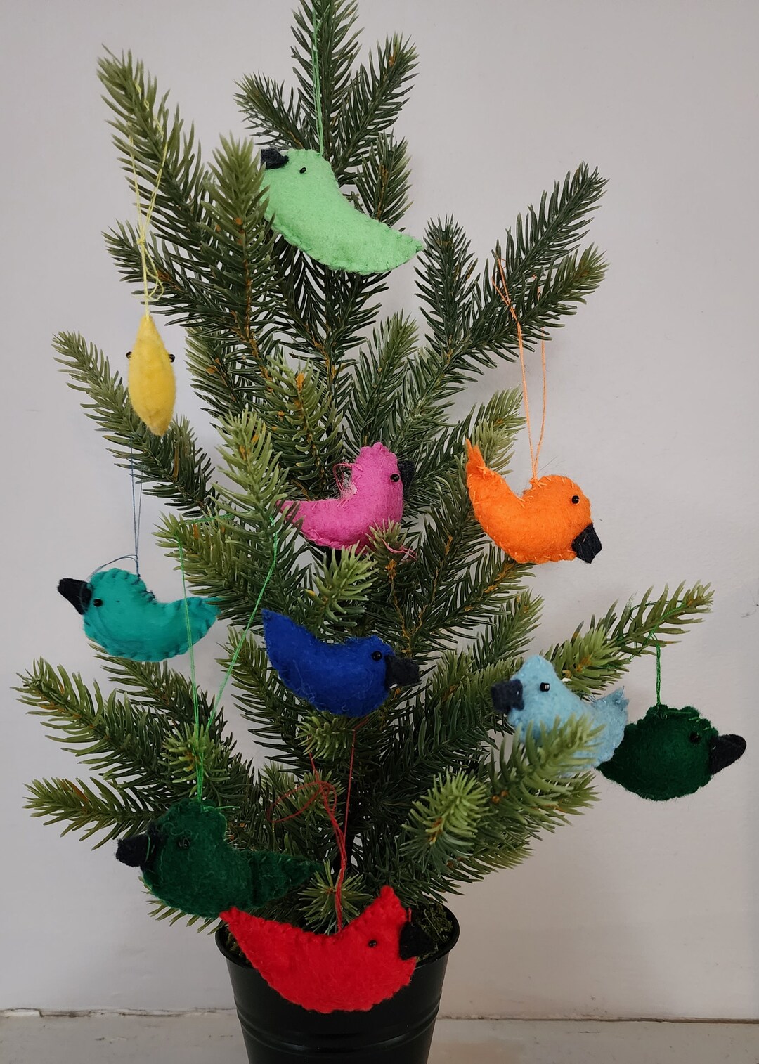 Handsewn Felt Birds: 12 Birds Assorted Colors - Etsy