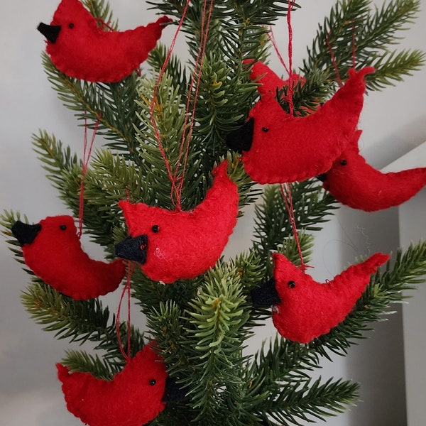 Felt Cardinal Ornament - Etsy