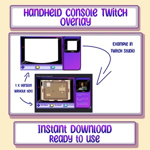 Twitch Handheld Console Overlays 5 verschiedene Farben - Etsy.de
