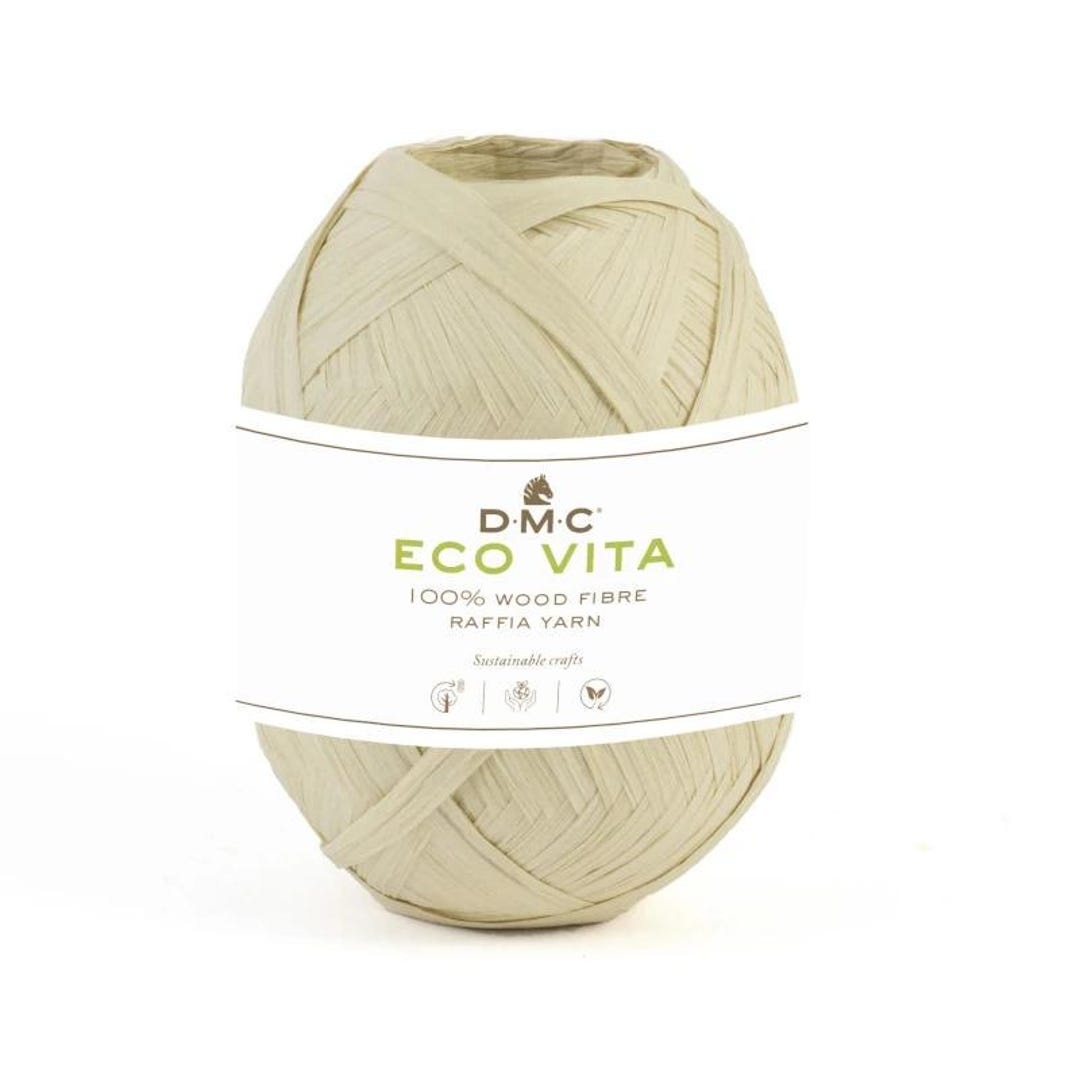 DMC Eco Vita Raffia - Fil Raphia Naturel 100% Fibre De Bois - Pelote ...
