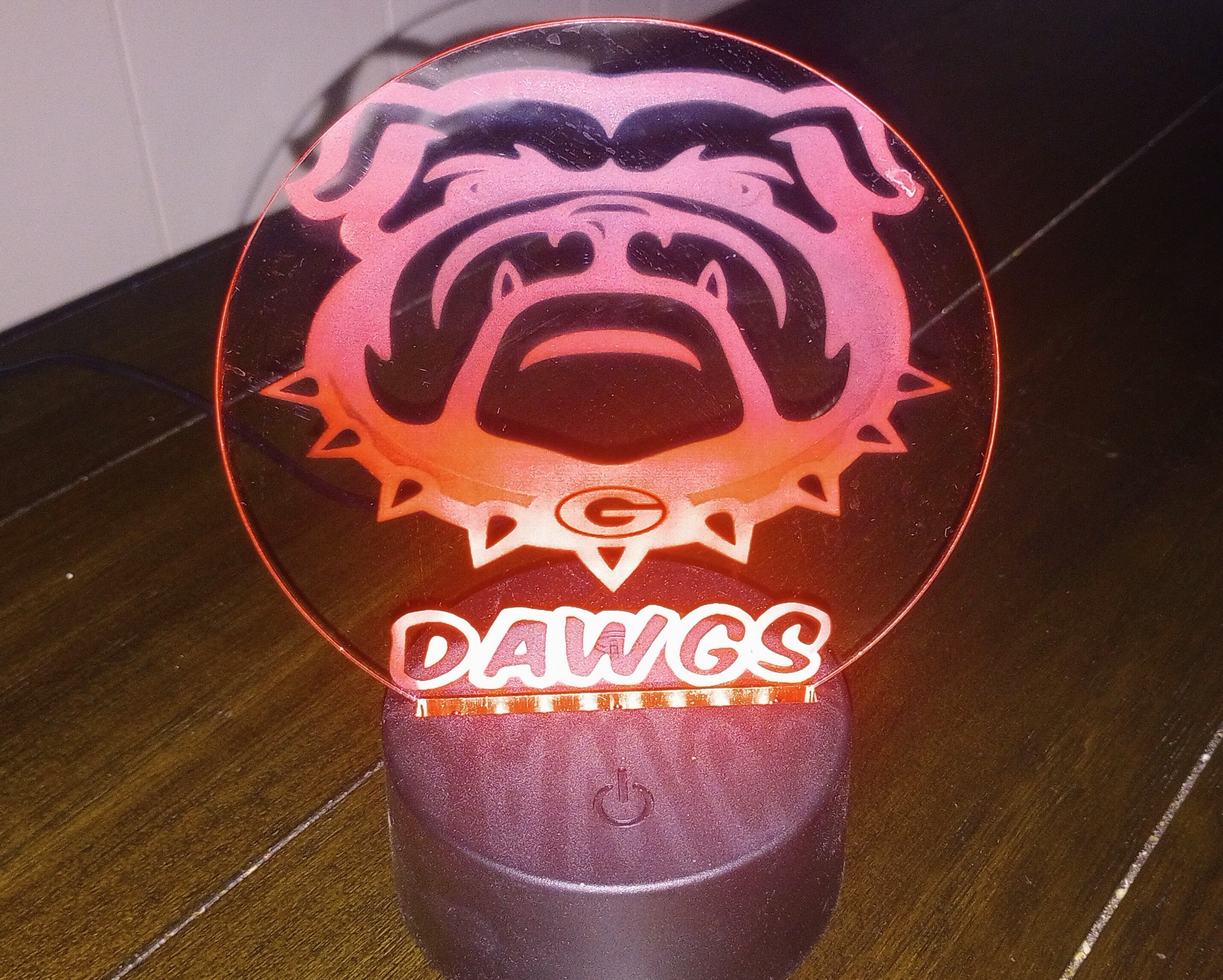 Georgia Bulldogs Led Sign, Georgia Dawgs,,night Light ,home Decor, Gift ...