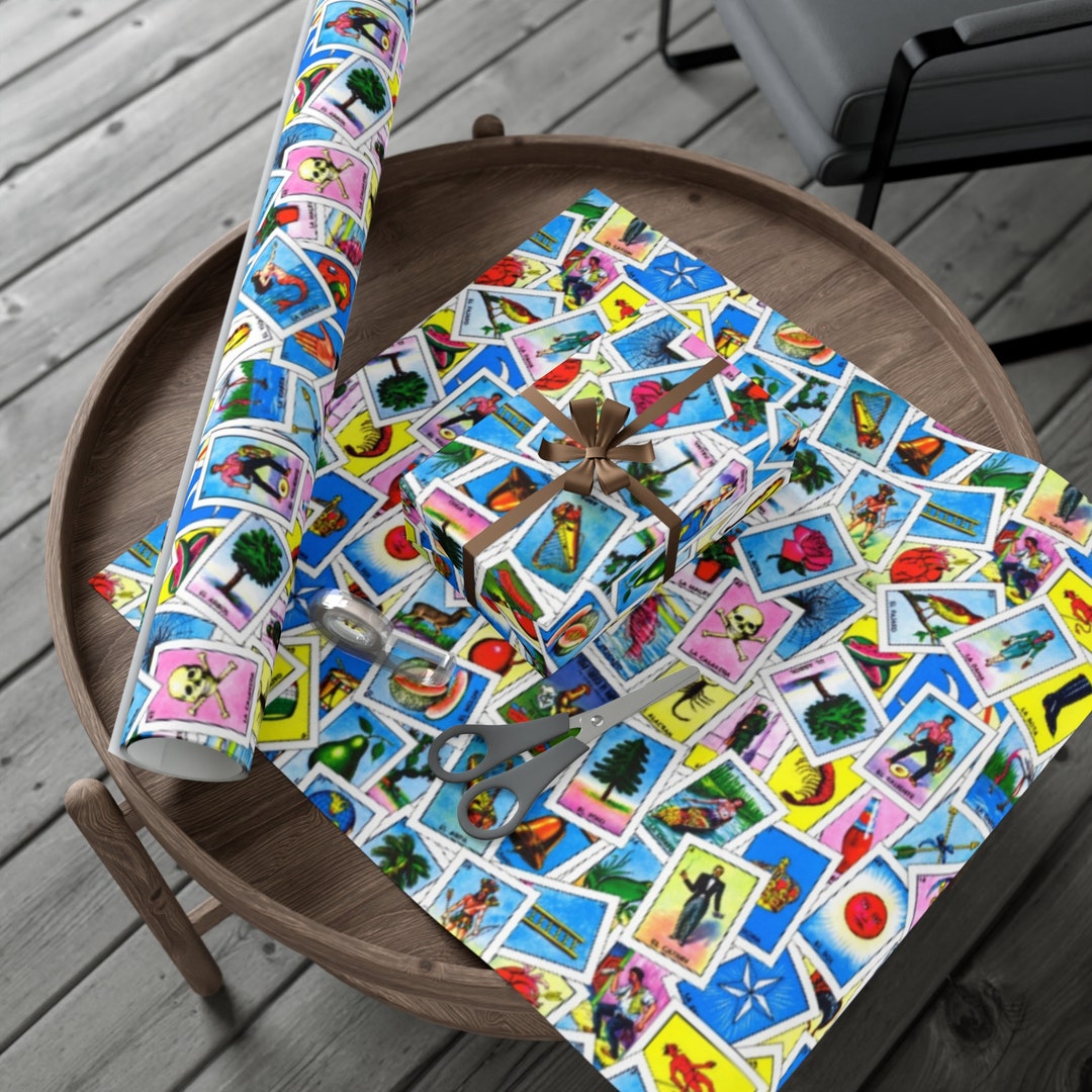 Loteria Gift Wrap Paper Party Supplies, Custom Art, Presents, Funny ...