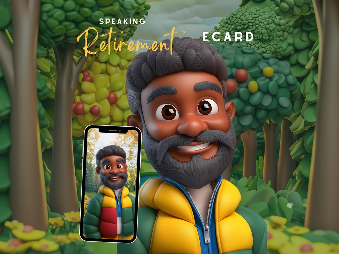 Black Man Retirement Ecard Card Video, African American Retire Card for ...