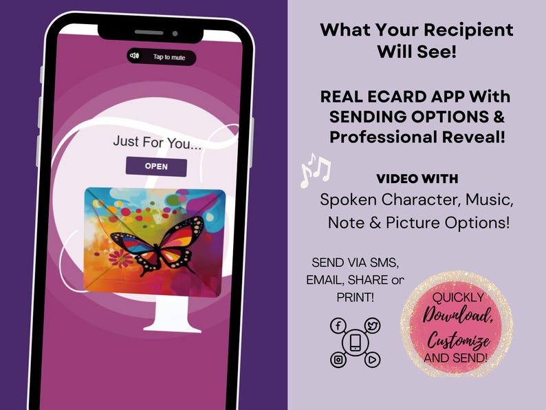 Black Woman Animated Birthday Ecard • Talking Customizable Digital ...