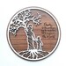 Mother Tree Round Walnut Sign Customizable With 1 to 5 Children - Etsy