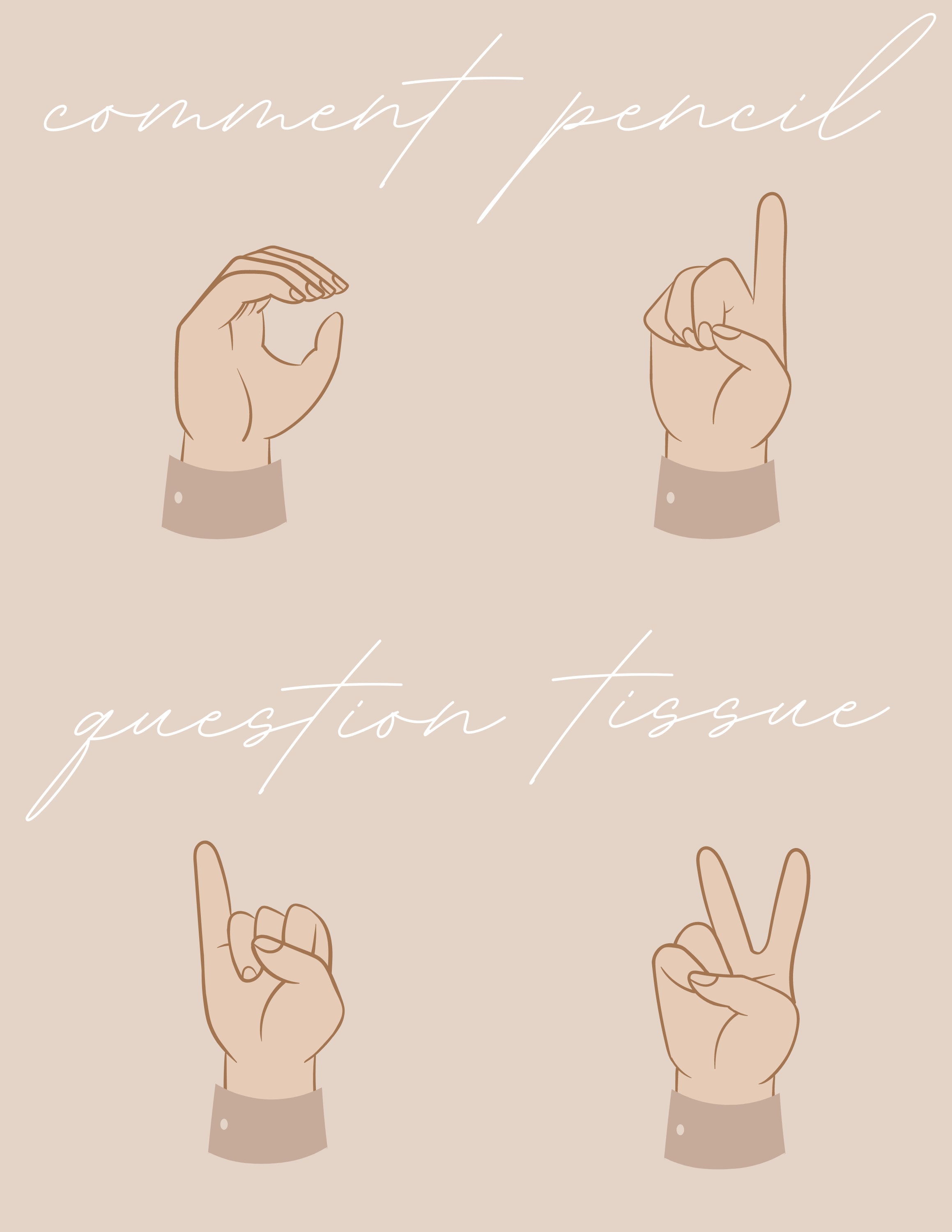 Hand Signal Posters Editable Canva Template, Classroom Management - Etsy