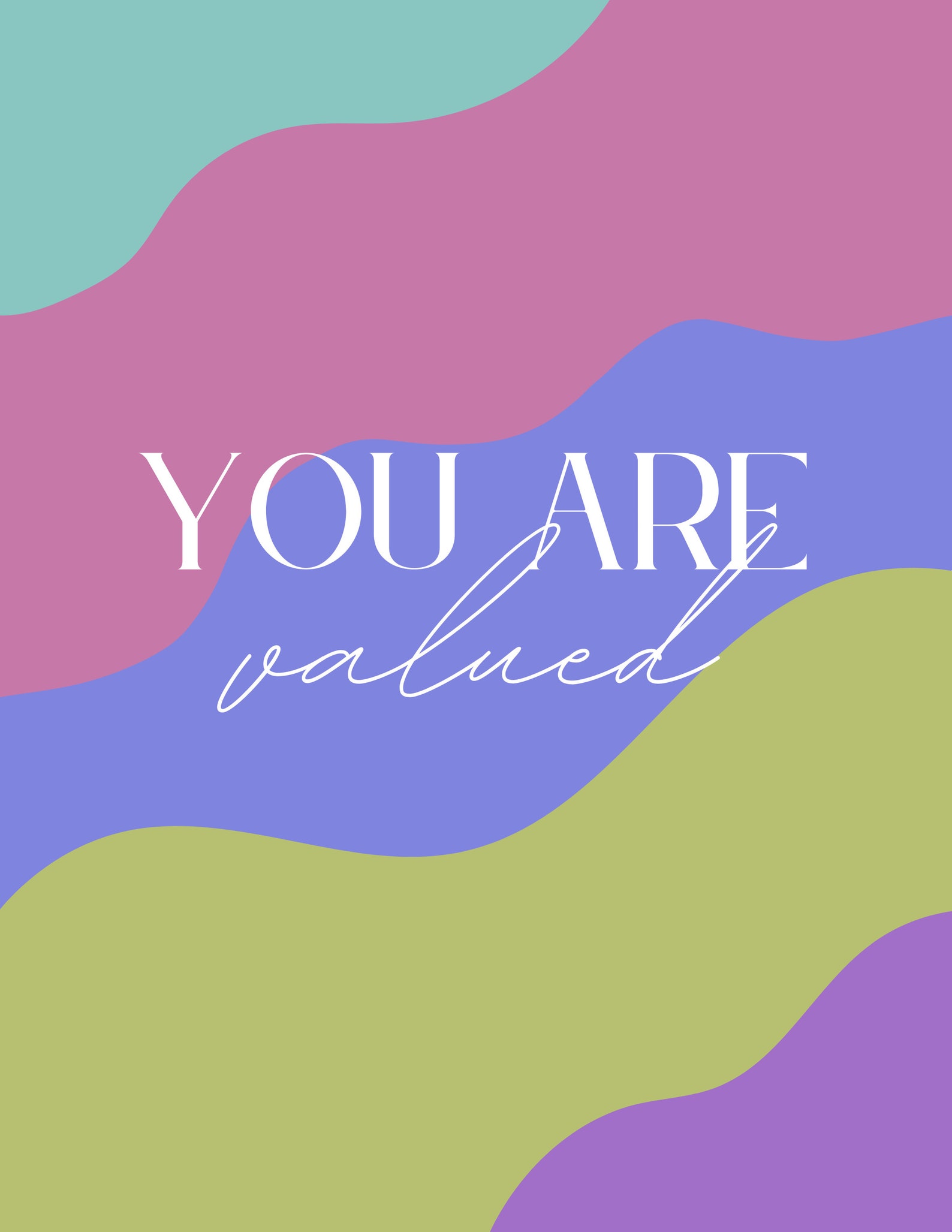 Groovy Wave Editable Canva Template - Use for Printables, iPhone ...