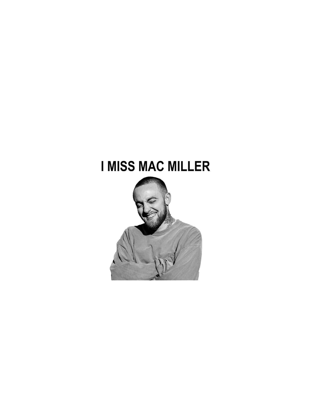I Miss Mac Miller Digital Download High-quality Tribute Art 300DPI - Etsy