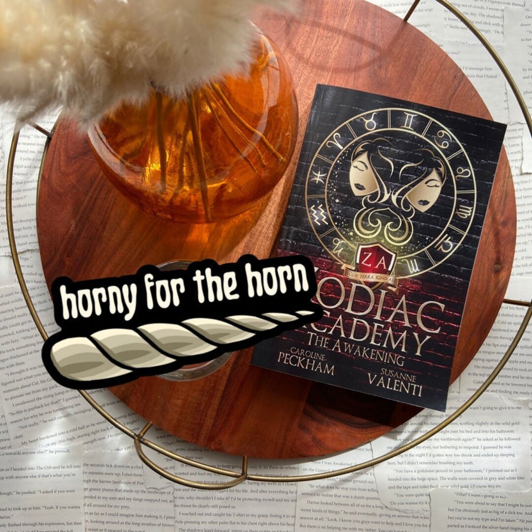 Horny for the Horn Caleb Altair - Zodiac Academy Sticker - OFFICIALLY ...