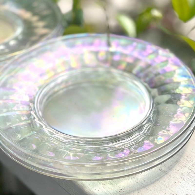 Iridescent Plates - Etsy