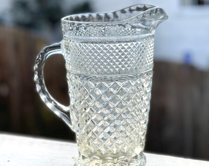 Anchor Hocking Wexford Pitcher/iced Tea Pitcher/water Pitcher/glass ...