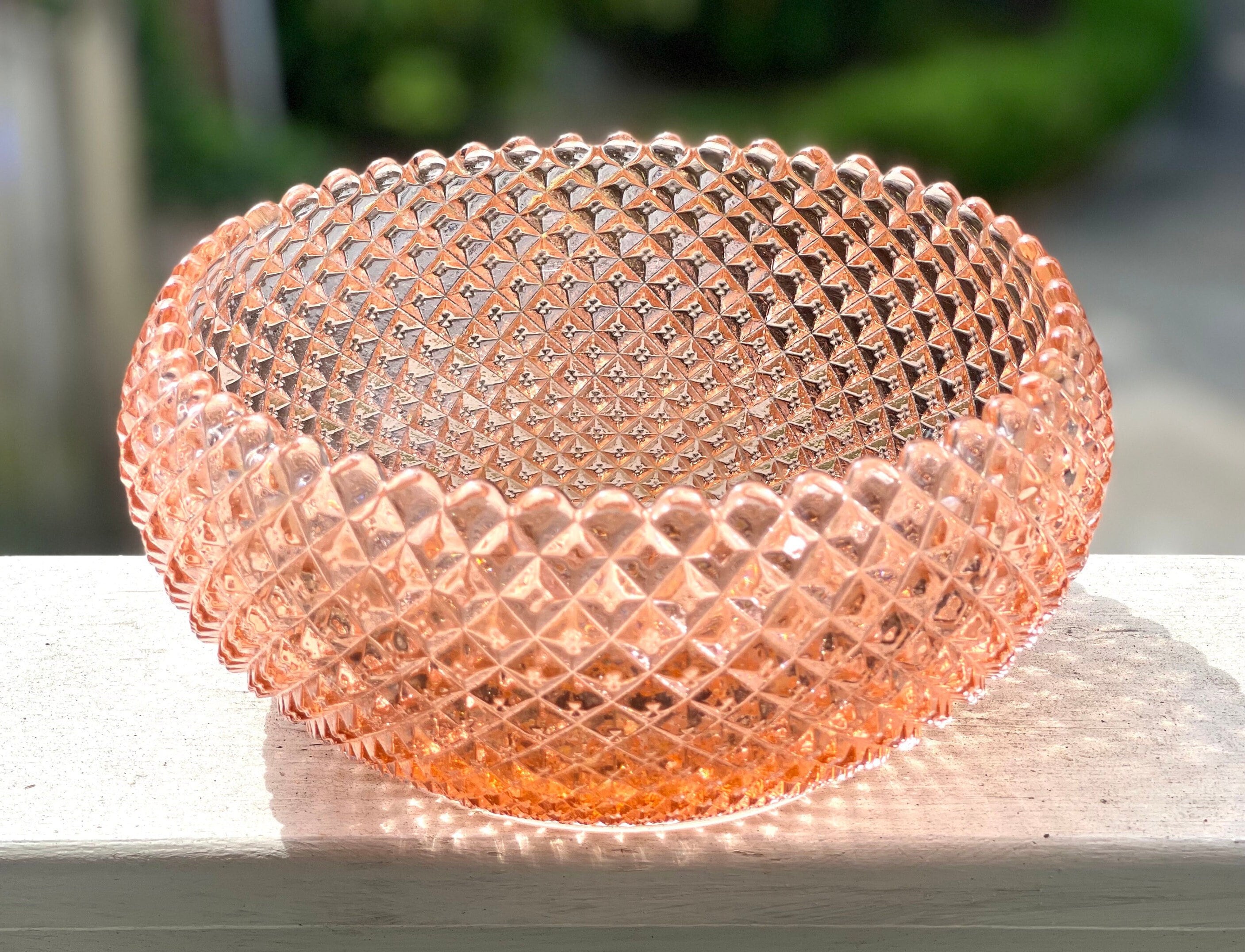 Vintage Pink Depression Glass Bowl/anchor Hocking Miss America Pink ...