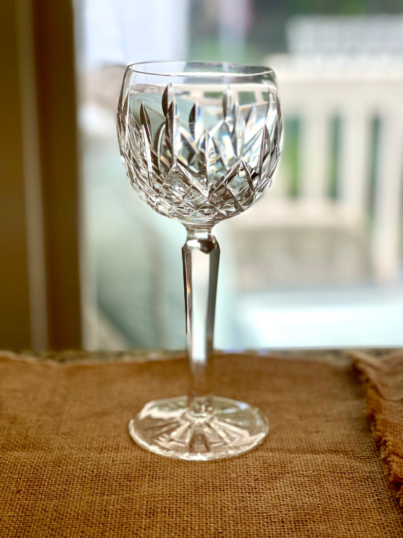 Waterford Crystal Lismore Hock Wine Glasses/irish Crystal/red - Etsy