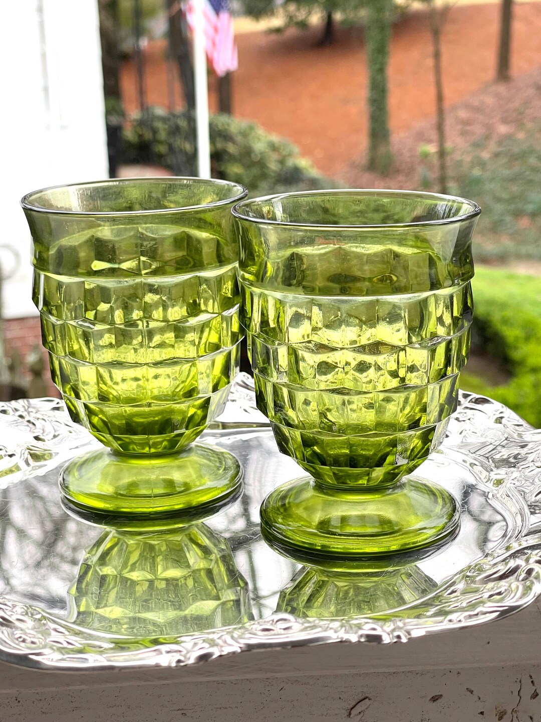 Colony Whitehall Green 9 Ounce Tumblers/avocado Green Tumblers/green ...