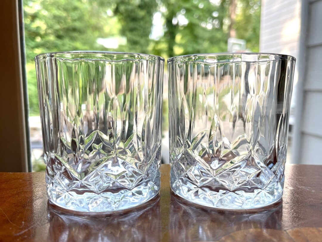 Vintage Royal Crystal Rock Opera Old Fashioned Glasses on the Rocks ...