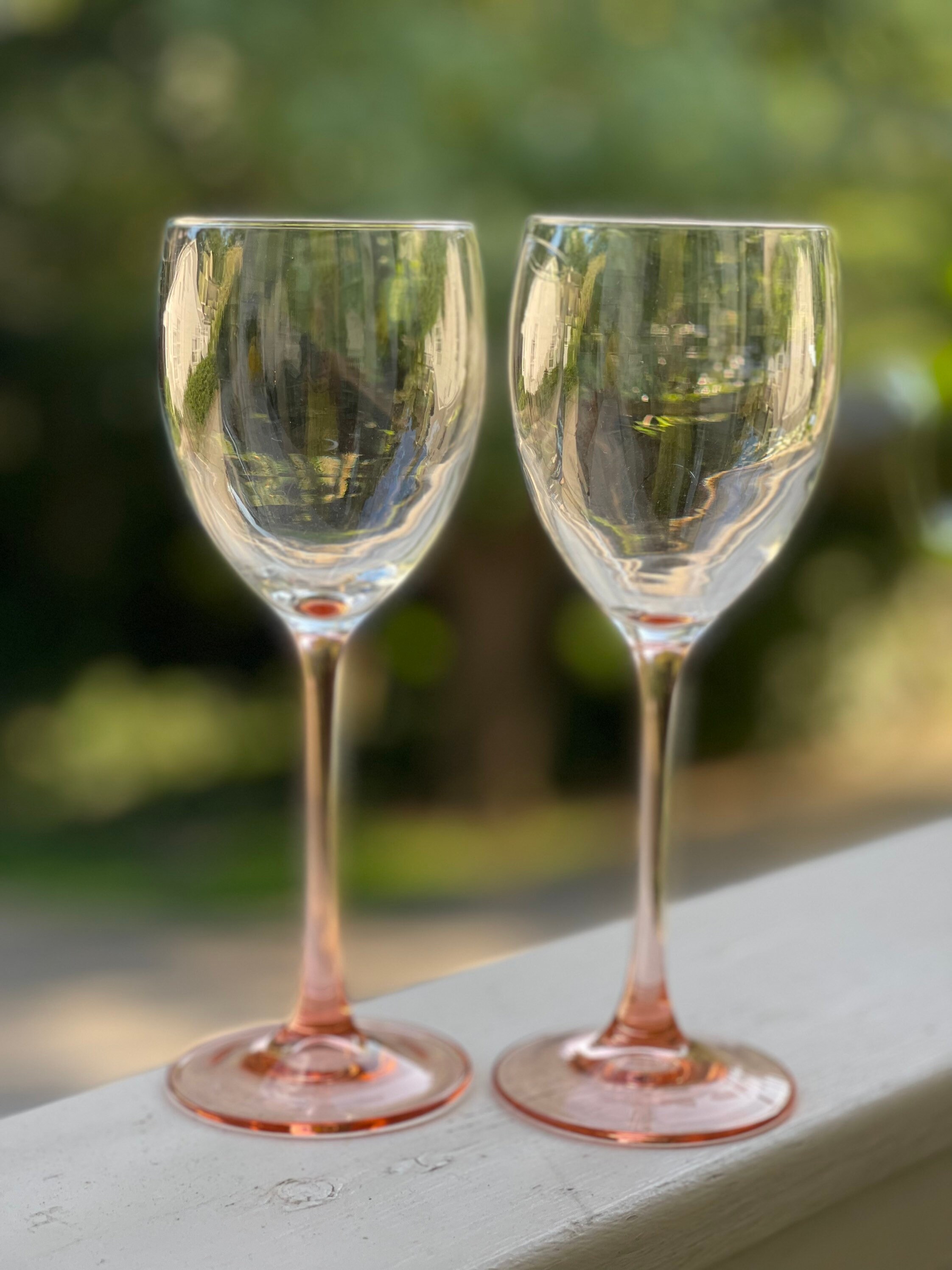 Cristal D'arques-durand Rose Claret Wine Glasses/pink Wine - Etsy