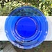 Cobalt Blue Glass Salad Plates/luncheon Plates/blue Glass Plates/cobalt ...