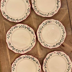 Last Set of 2 Beautiful Better Homes and Gardens Mistletoe DINNER ...