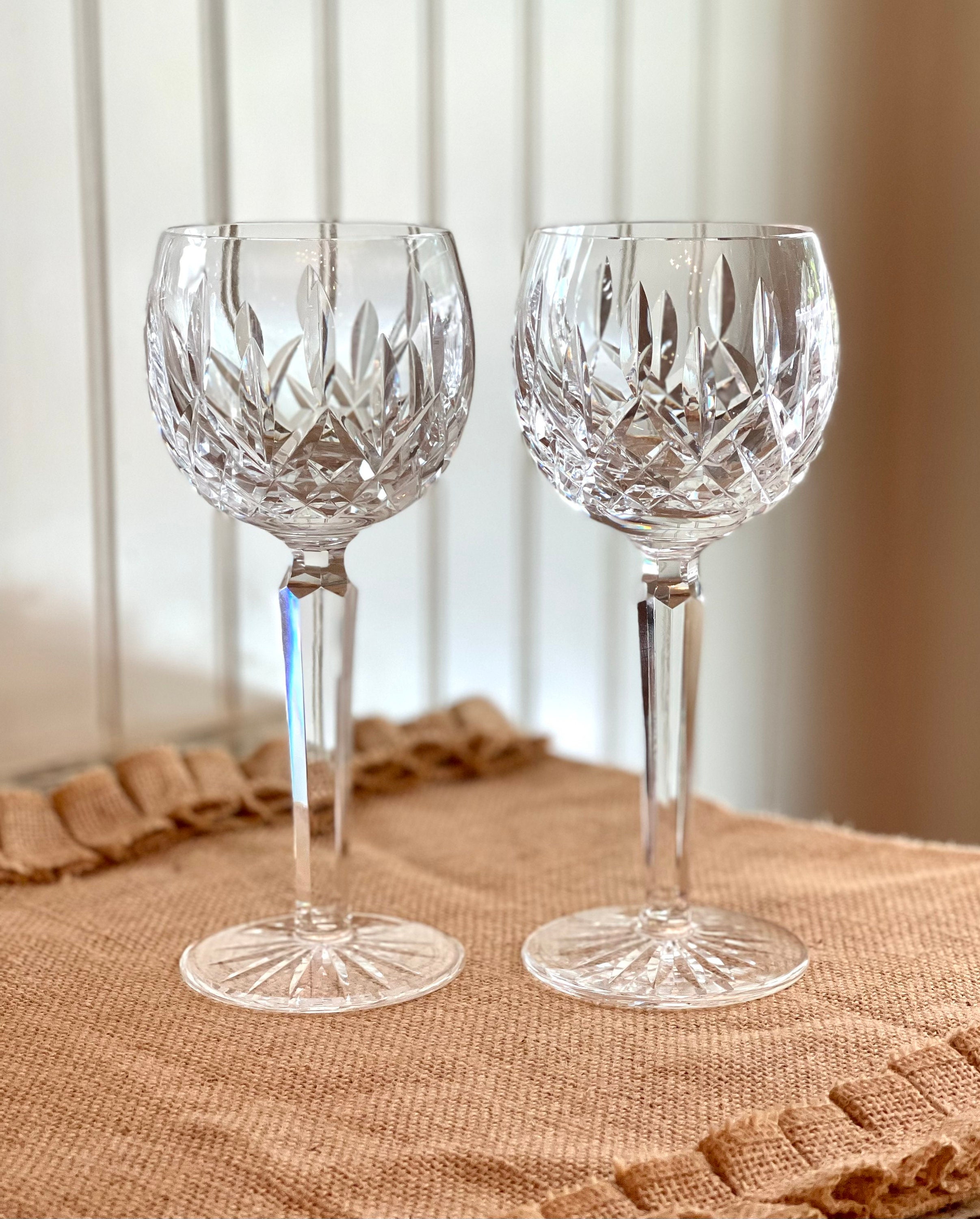 Waterford Crystal Lismore Hock Wine Glasses/irish Crystal/red - Etsy