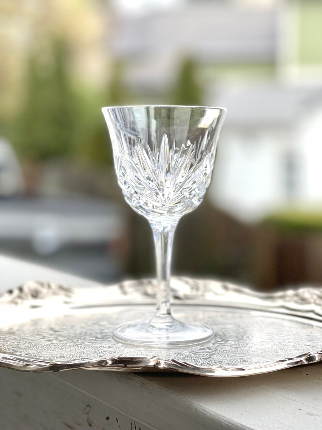 Vintage Gorham Cherrywood Crystal Wine Glasses - Set of 2 - Etsy