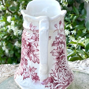 James Kent Chrysanthemum Pink Pitcher/vintage Pitcher/pink Floral ...