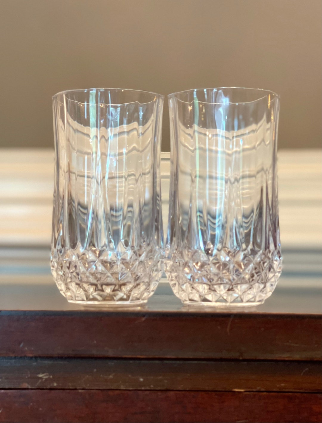 Vintage Cristal D'arques Longchamp Clear Flat Tumbler/highball Glass ...
