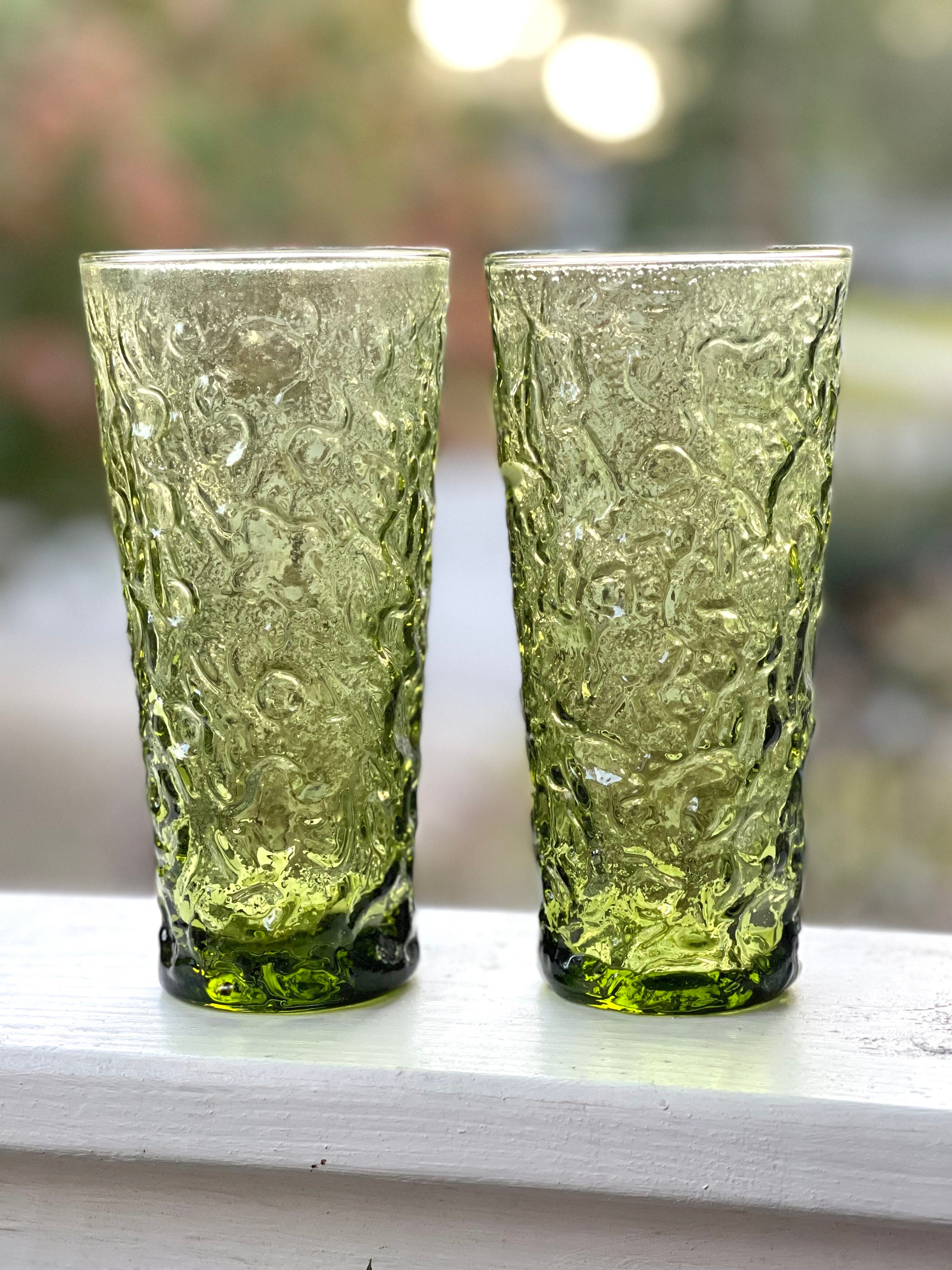 Read Full Description-vintage Anchor Hocking Milano Green Lido Pitcher ...