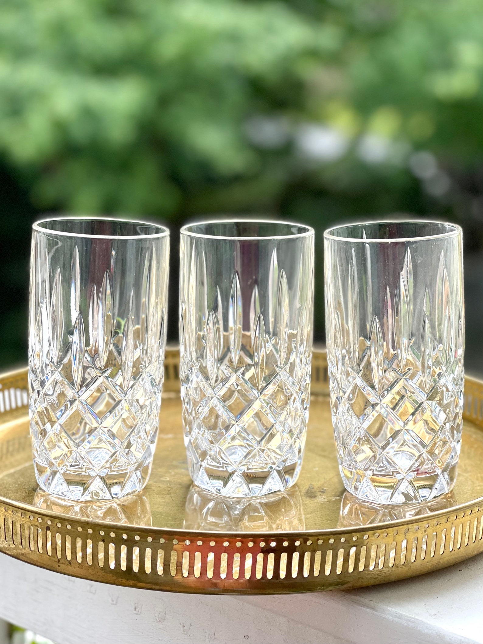 Gorham Lady Anne Highball Glasses/tumblers/flat Iced Teas/cocktail ...