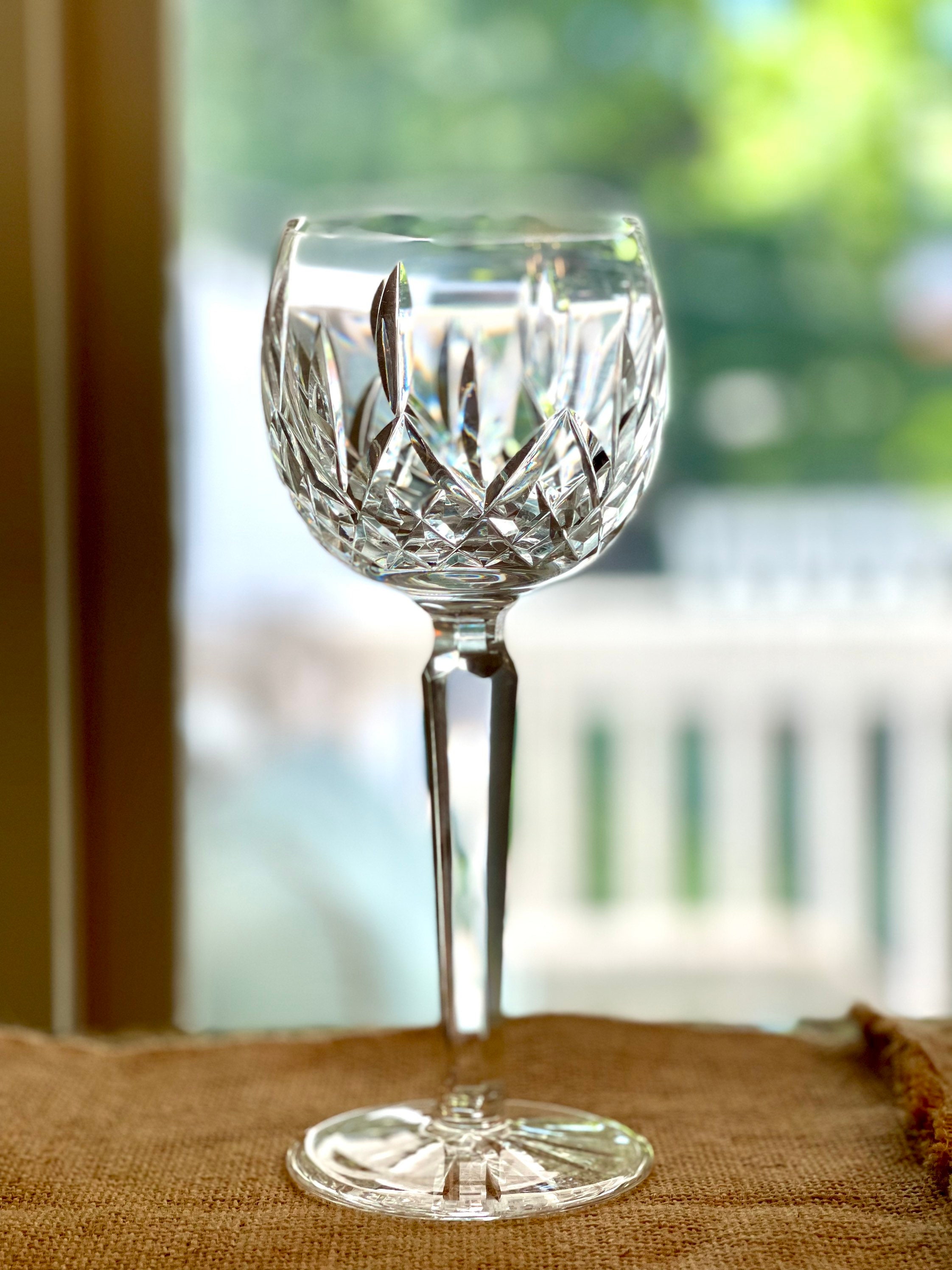 Waterford Crystal Lismore Hock Wine Glasses/irish Crystal/red - Etsy
