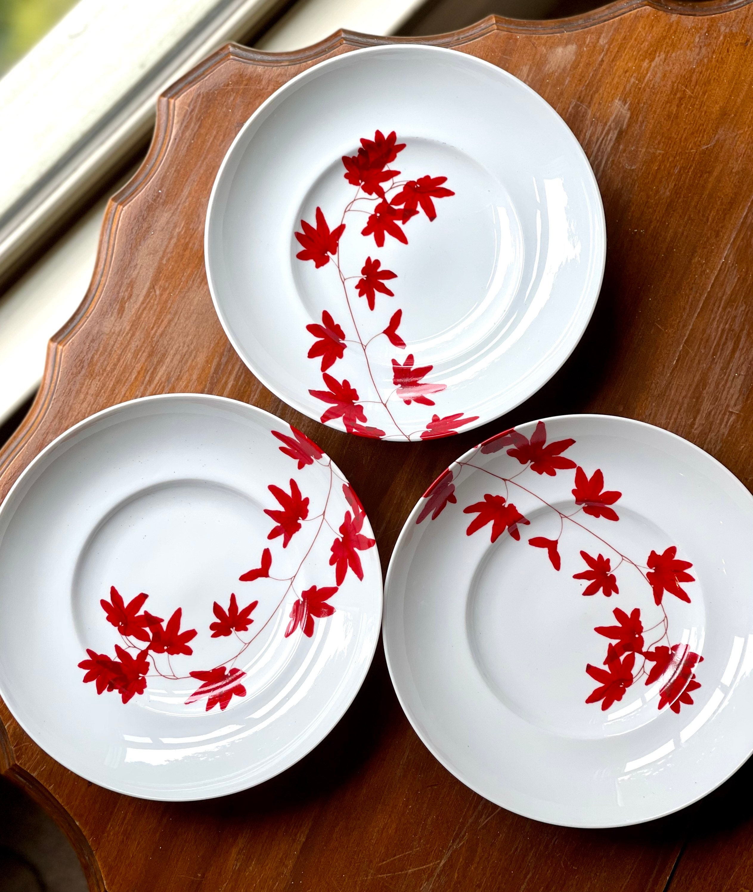 Mikasa Pure Red Coupe Soup Bowls/pasta Bowls/christmas Bowls/christmas ...