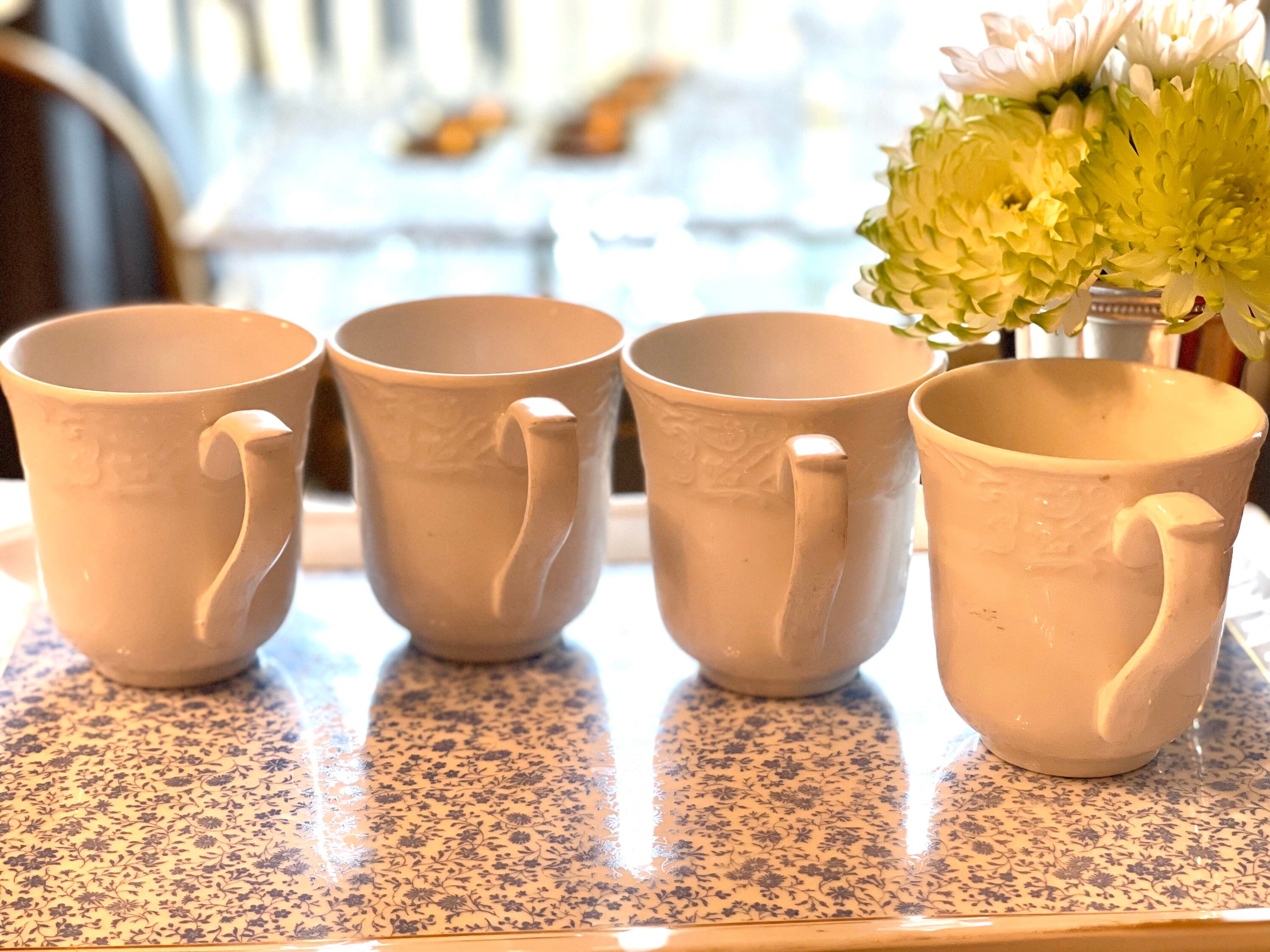 Vintage Johnson Bros Richmond White Mugs Classic White Mugs White ...
