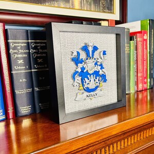 Kelly Irish Coat of Arms Crest Framed - Etsy