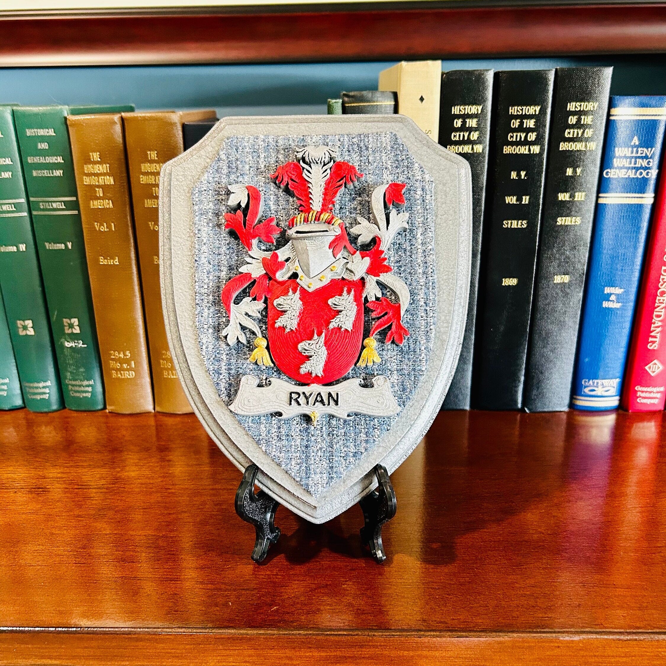 Ryan Irish Coat of Arms Crest Plaque - Etsy