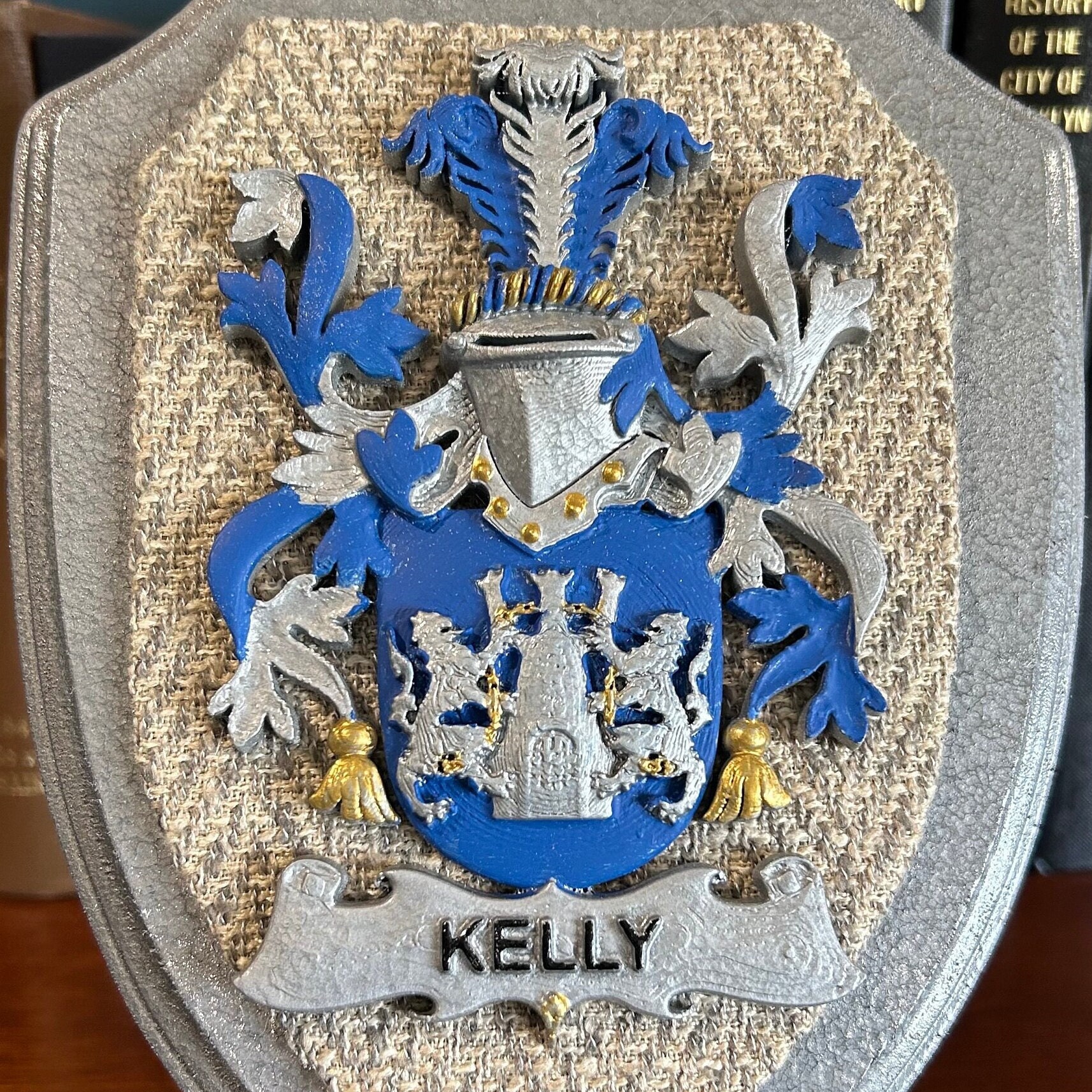 Kelly Irish Coat of Arms Crest Plaque - Etsy