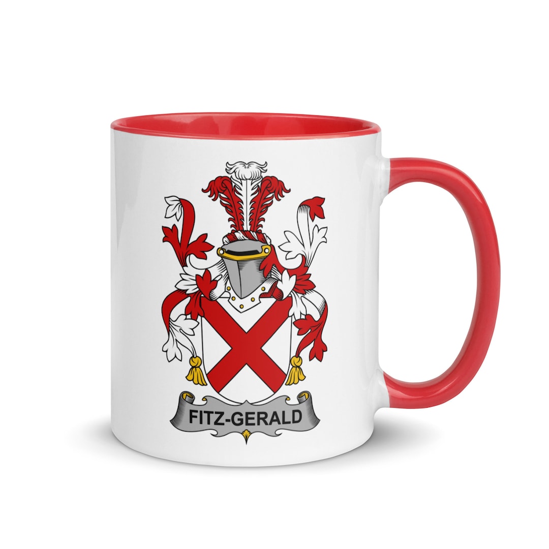 Fitzgerald Crest Mug Irish Coat of Arms - Etsy