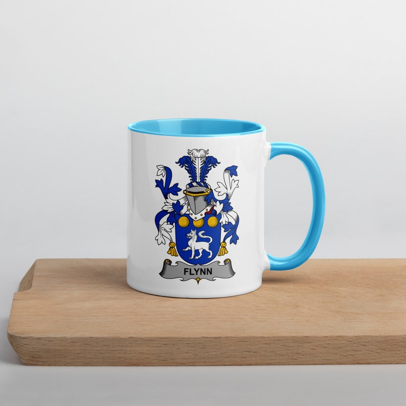 Flynn Crest Mug Irish Coat of Arms - Etsy