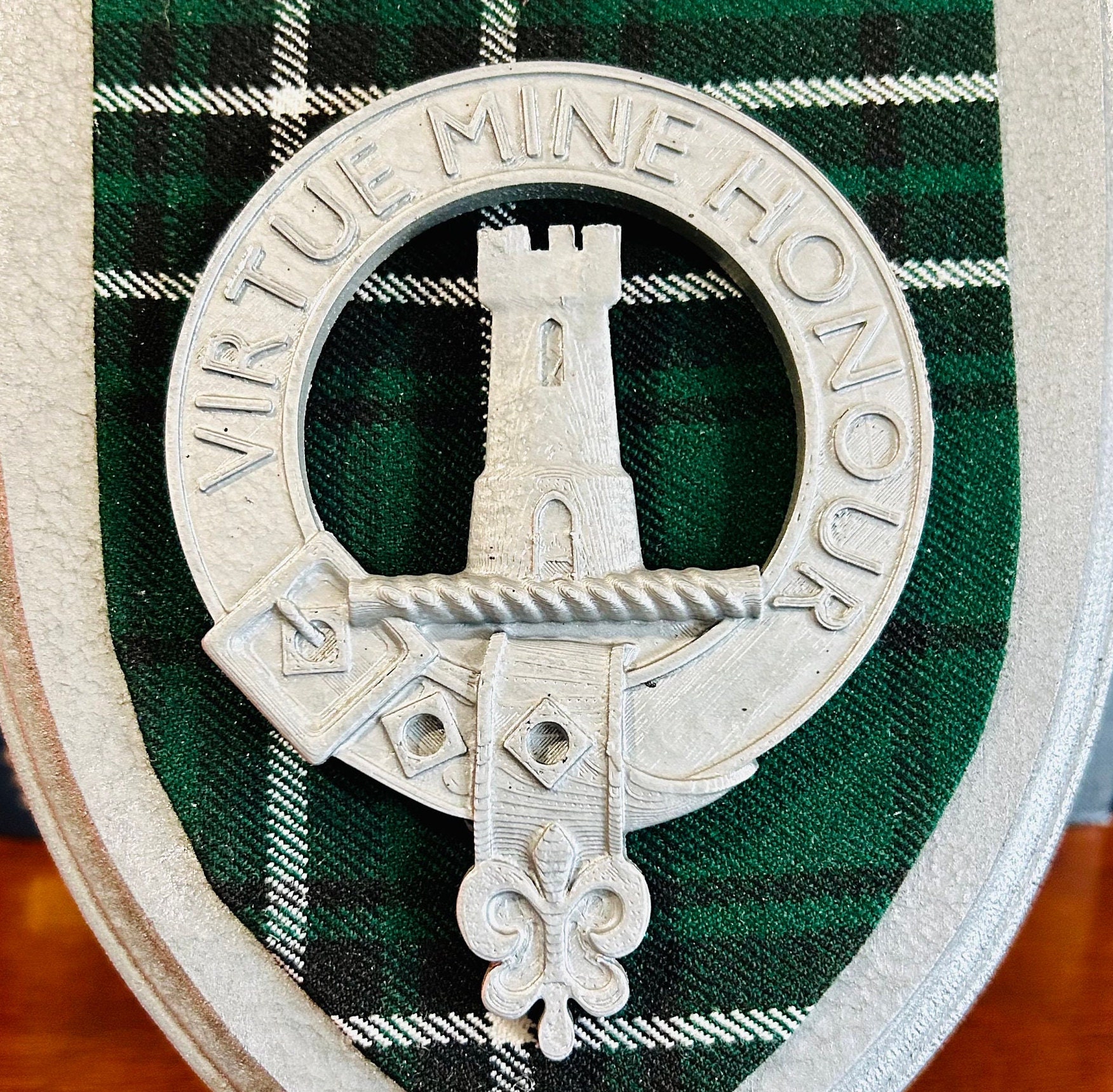 Maclean / Maclaine Scottish Clan Tartan Badge Crest Plaque - Etsy