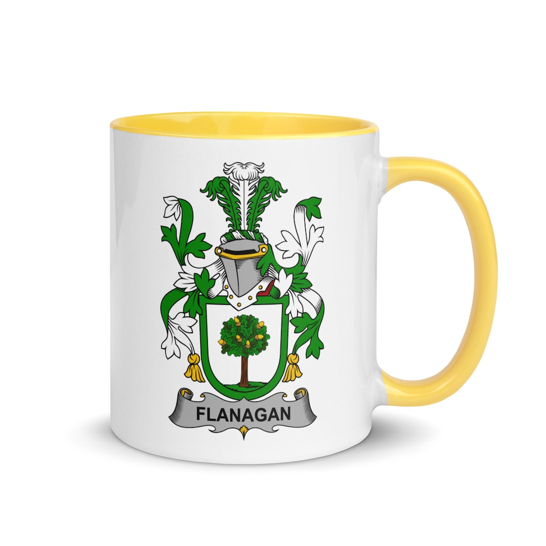 Flanagan Crest Irish Coat of Arms Mug - Etsy