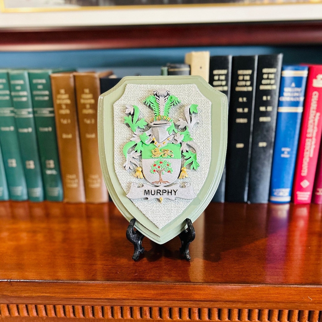 Murphy Irish Coat of Arms Crest Plaque - Etsy