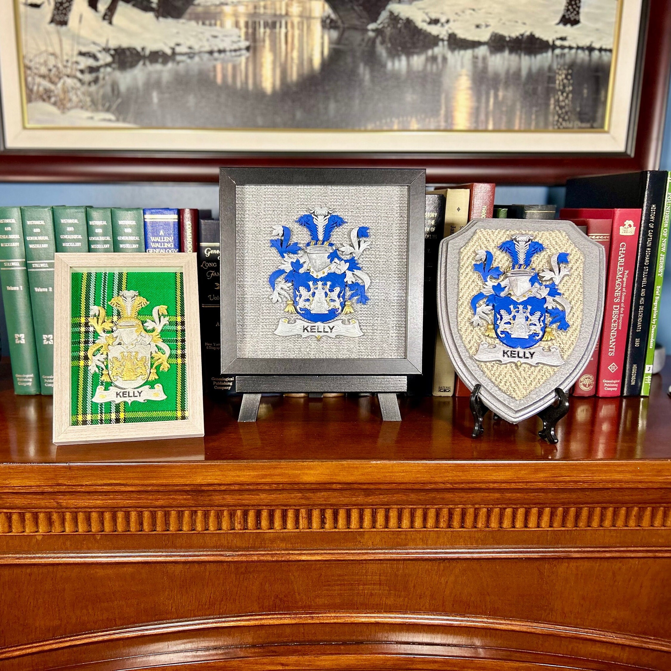 Kelly Irish Coat of Arms Crest Plaque - Etsy